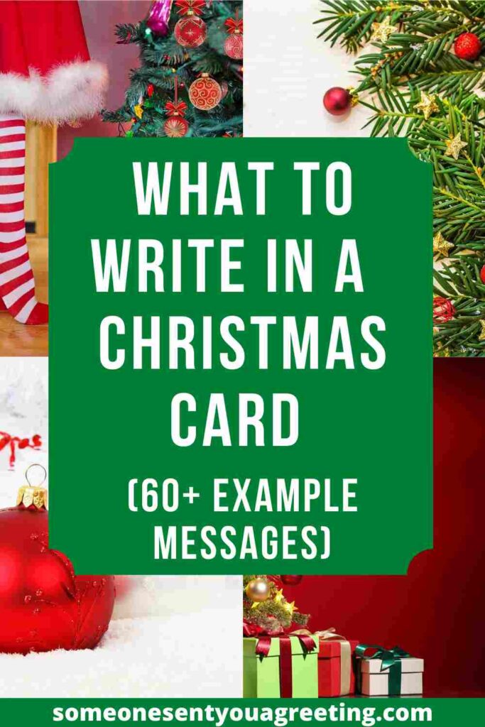 What to Write in a Christmas Card: Christmas Card Messages - Someone ...