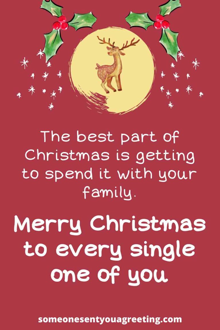85 Christmas Wishes for your Family - Someone Sent You A Greeting