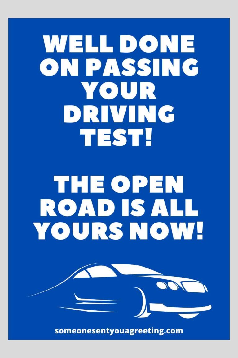 45+ Congratulations on Passing your Driving Test Messages - Someone ...