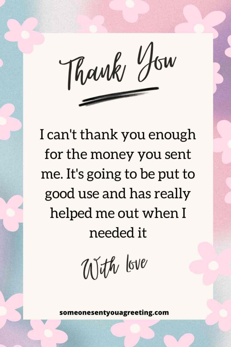 What To Write In A Thank You Card For Money Someone Sent You A Greeting What To Write In A Thank You Card For Money Someone Sent You A Greeting