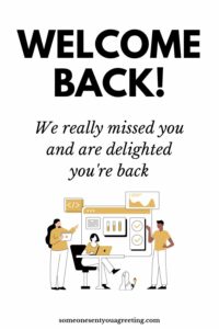 Welcome Back to Work Messages & Wishes - Someone Sent You A Greeting