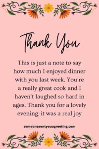 41 Ways to Say 'Thank You for Dinner' - Someone Sent You A Greeting