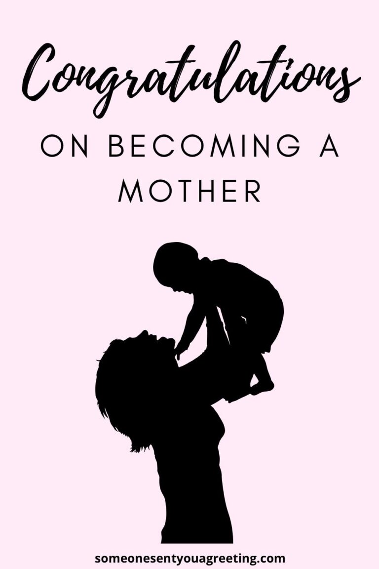 35+ Congratulations on Becoming a Mother Messages and Quotes - Someone ...