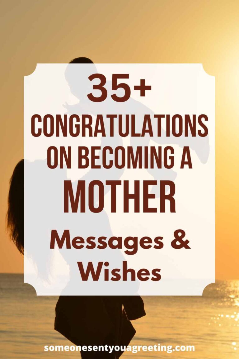 35+ Congratulations on Becoming a Mother Messages and Quotes - Someone ...