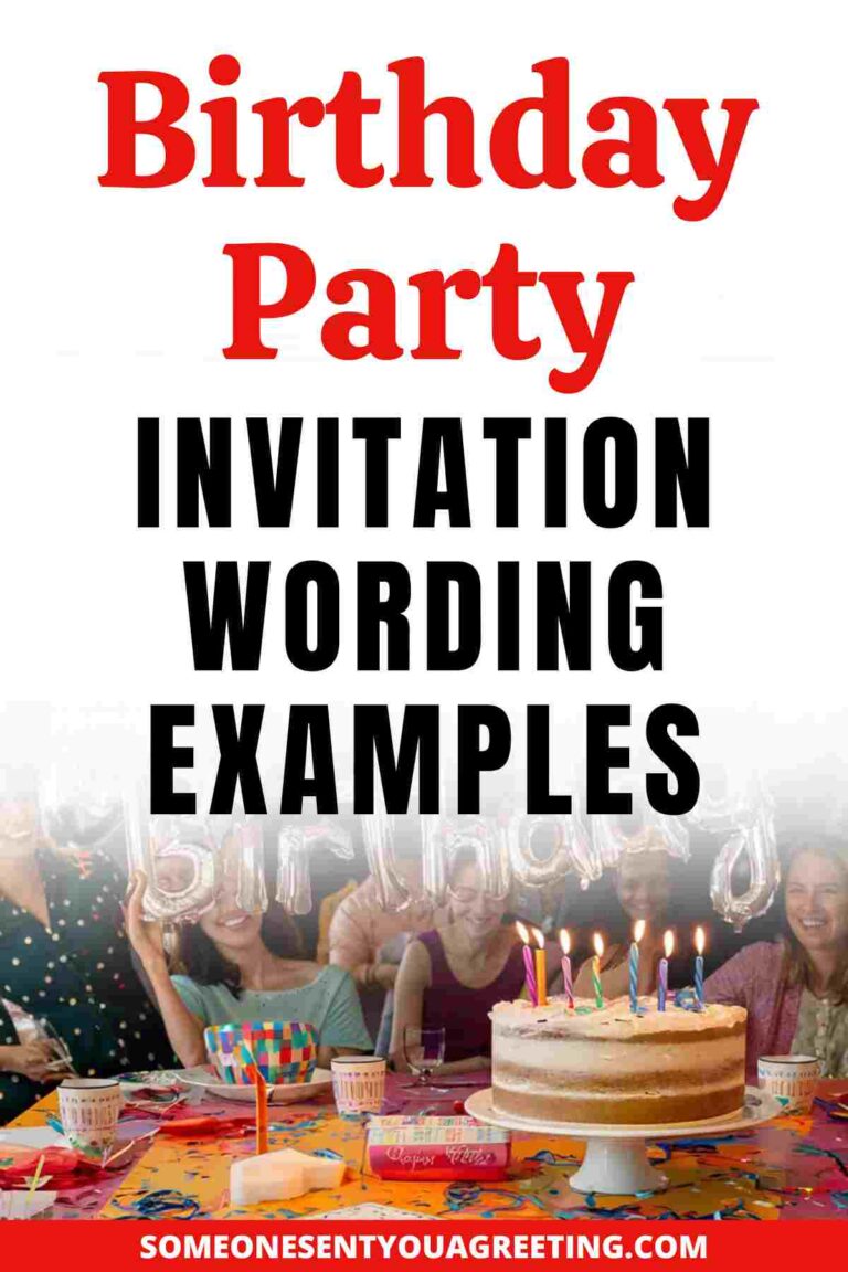 20+ Birthday Party Invitation Wording Examples - Someone Sent You A ...